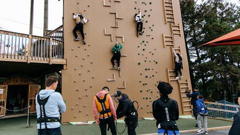 Lumber Lanes Climbing Wall | Blue Mountain Resort